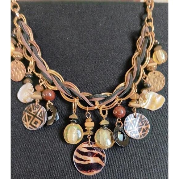 Ruby Rd. | Jewelry | Ruby Road Necklace Earring Set Gold Tone Earth ...